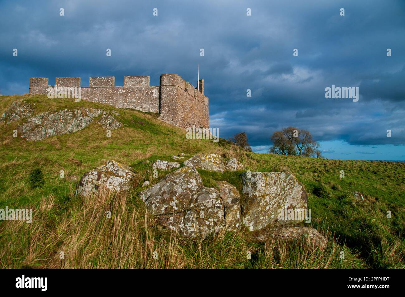 Hume Castle in the Scottish Borders near Kelso Stock Photo - Alamy