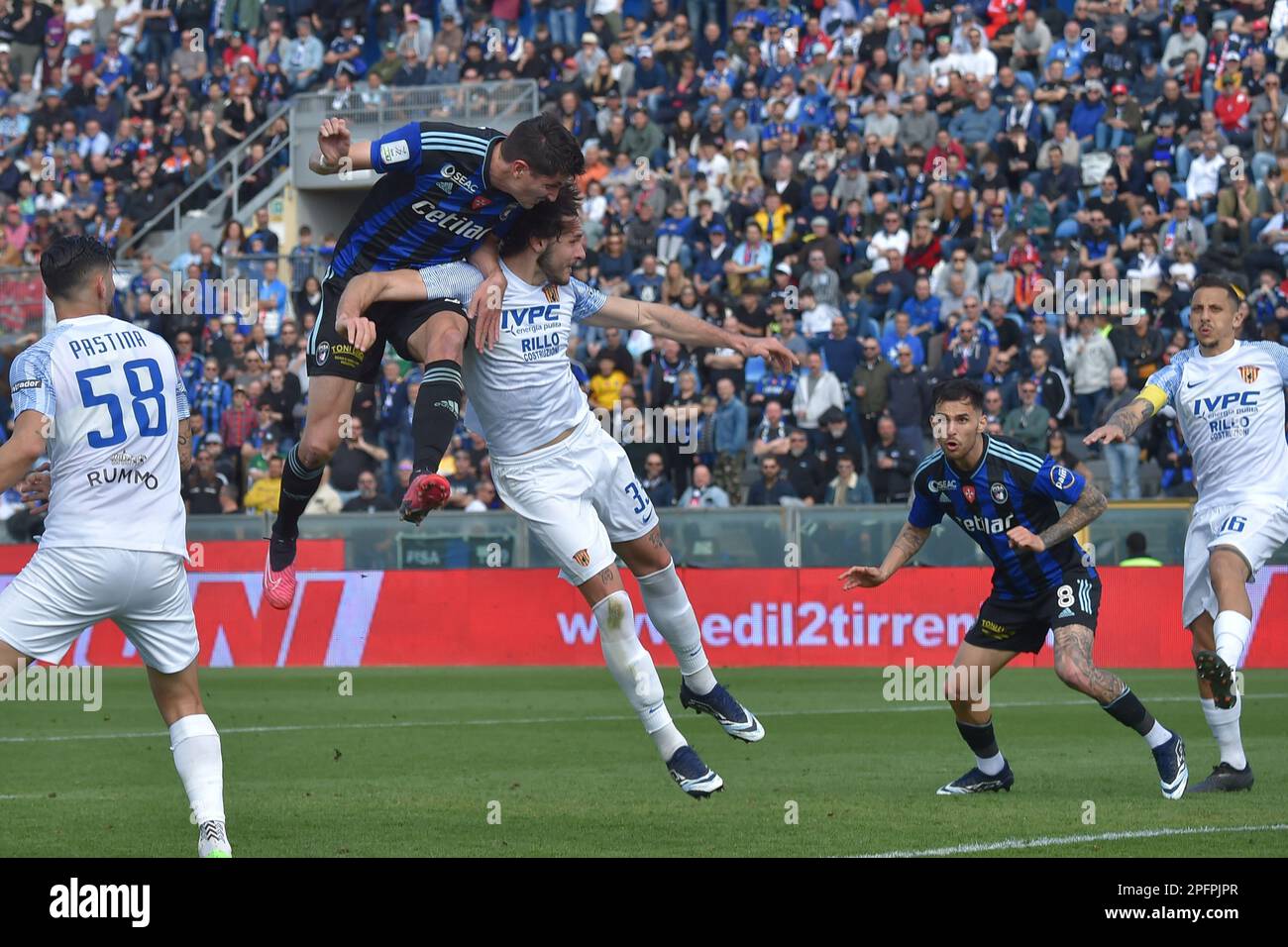Arena Garibaldi, Pisa, Italy, March 18, 2023, goal Stefano Moreo (Pisa ...