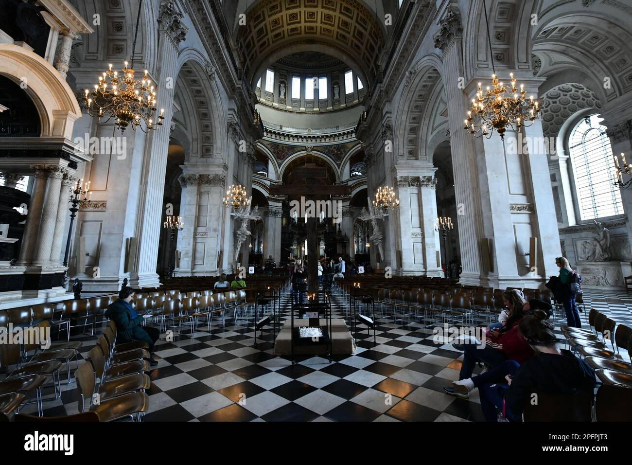 Interior of St Pauls Cathedral, London UK Stock Photo - Alamy