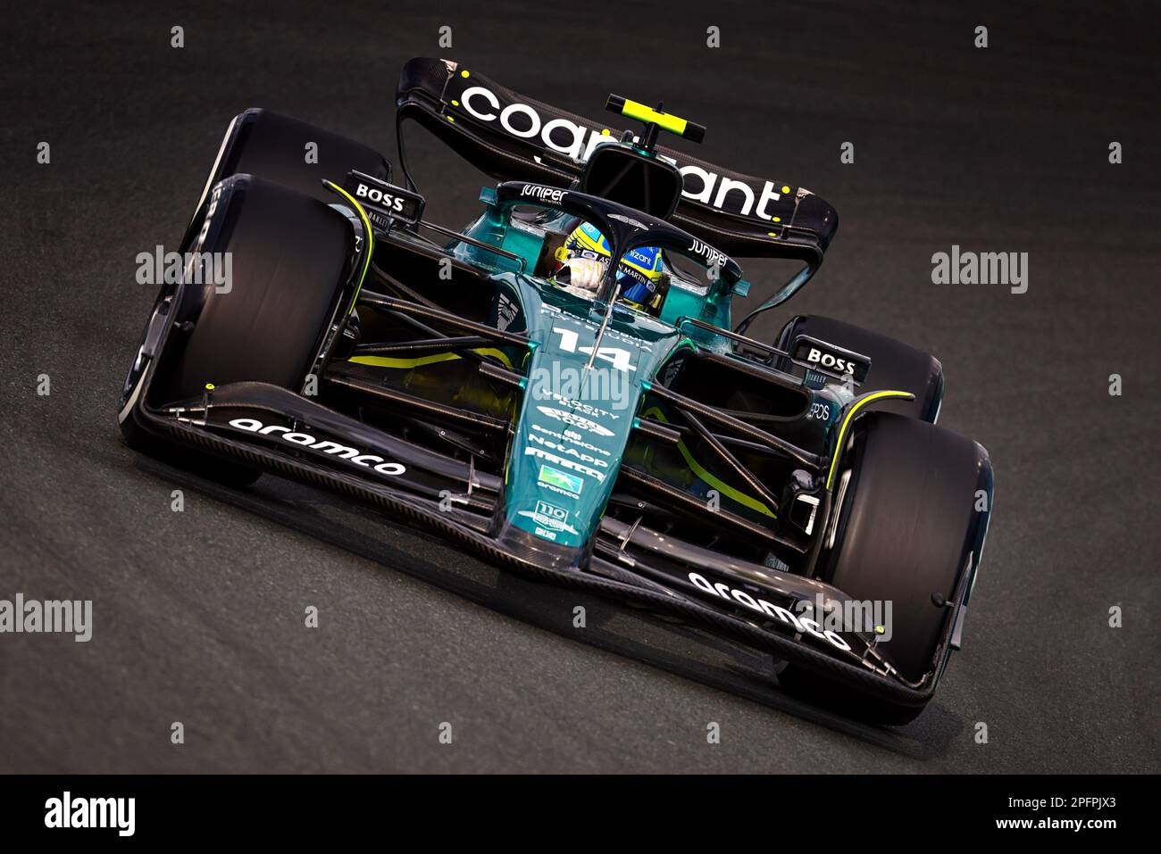 Jeddah, Saudi Arabia. 18th Mar, 2023. Fernando Alonso (ESP) Aston Martin F1 Team AMR23. Formula ...