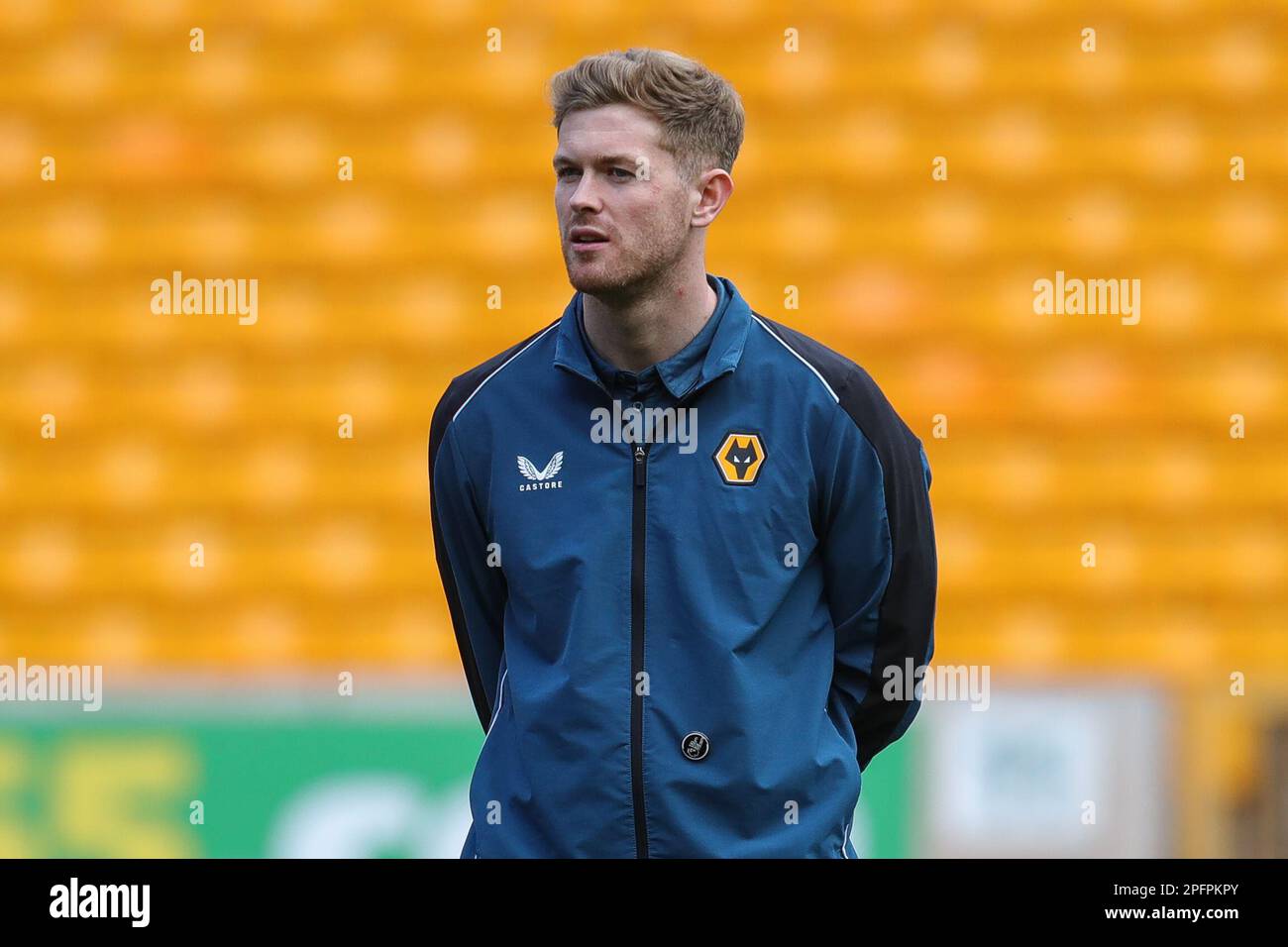 Nathan Collins #4 of Wolverhampton Wanderers arrives at Molineux ...