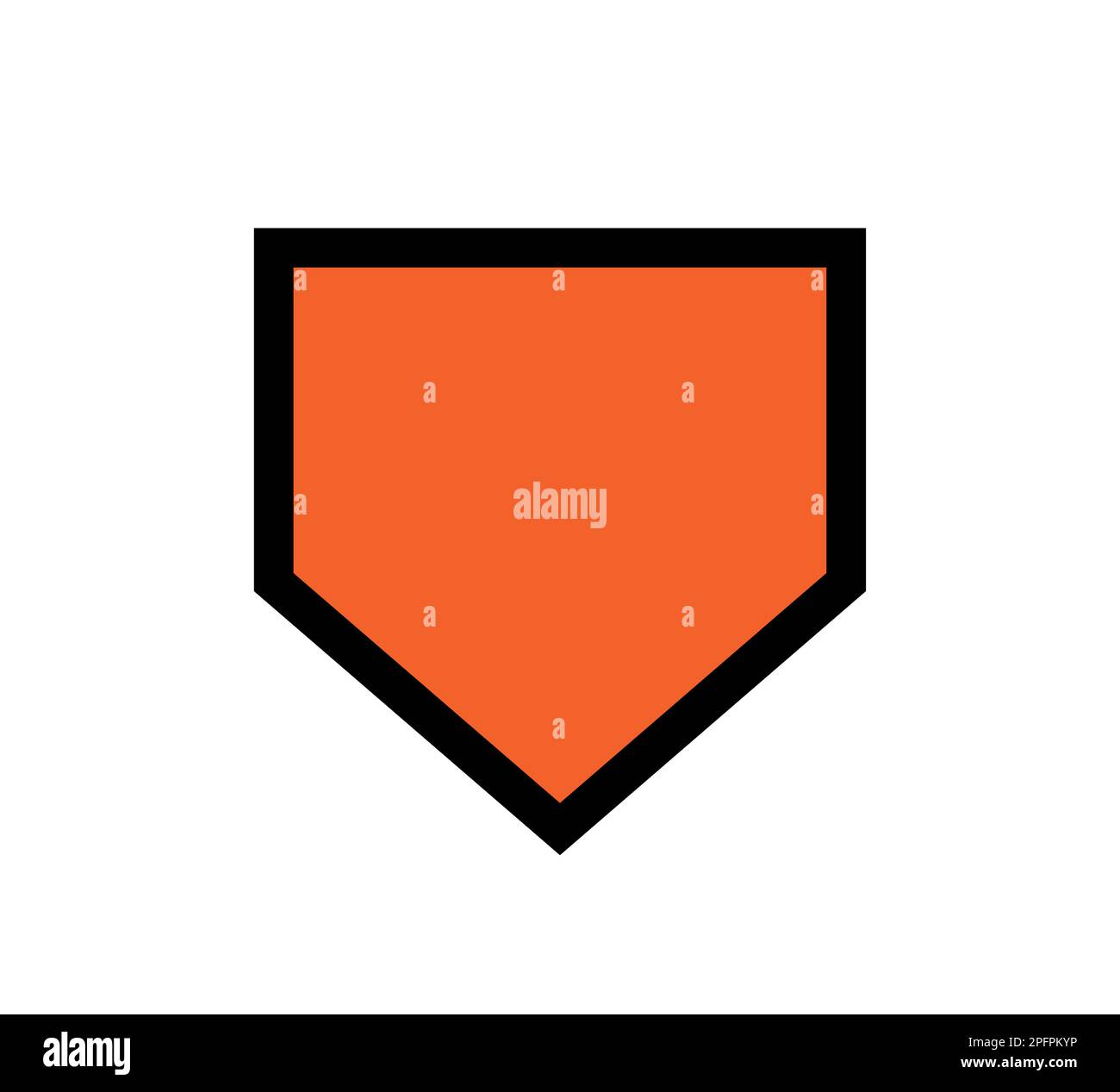 Baseball Home Plate Vector illustration. Silhouette. Playing. Home base ...
