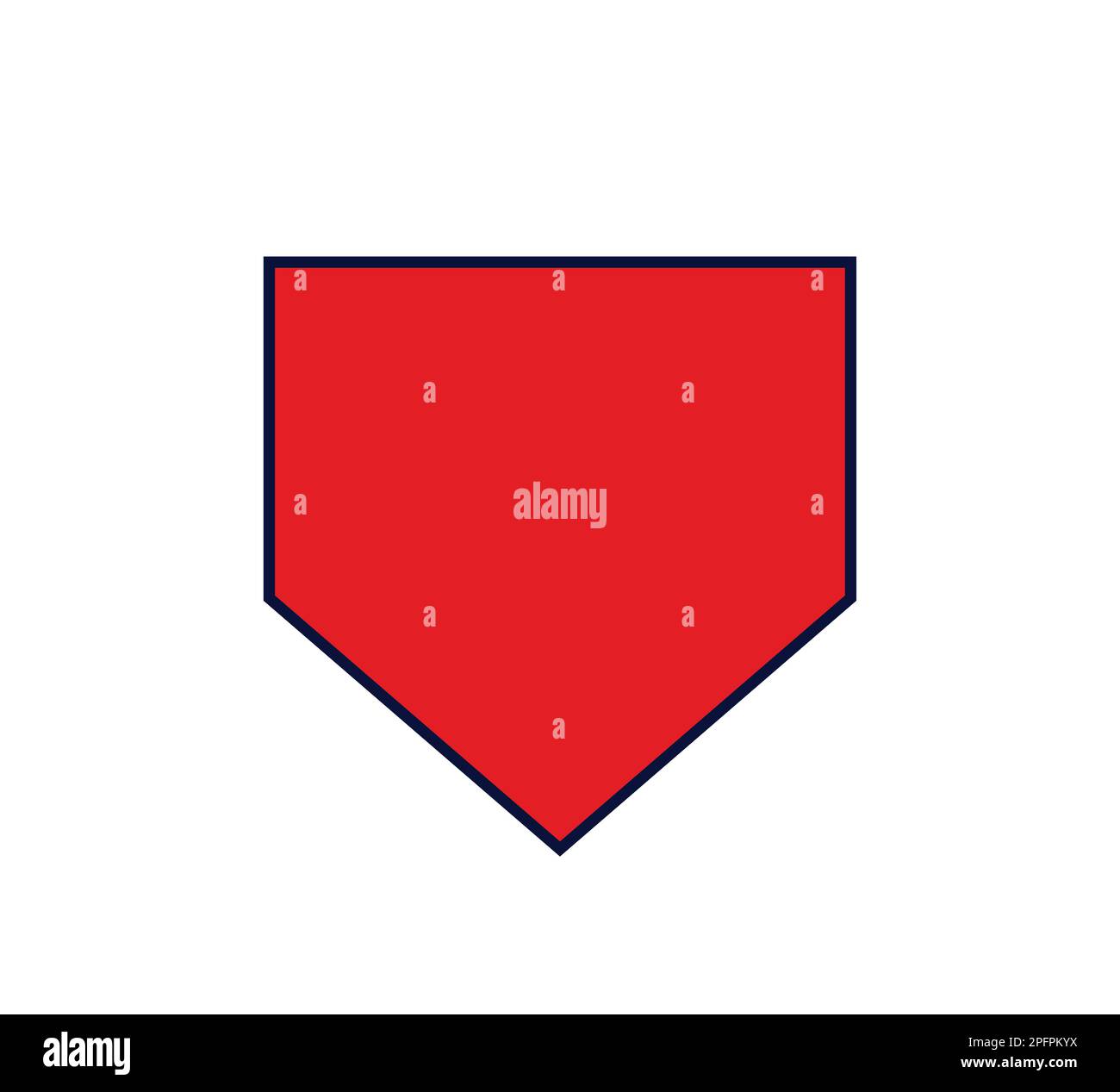 Baseball Home Plate Vector illustration. Silhouette. Playing. Home base ...