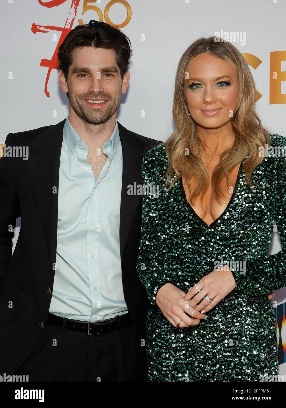 Los Angeles, Ca. 17th Mar, 2023. Justin Gaston, Melissa Ordway at the ...