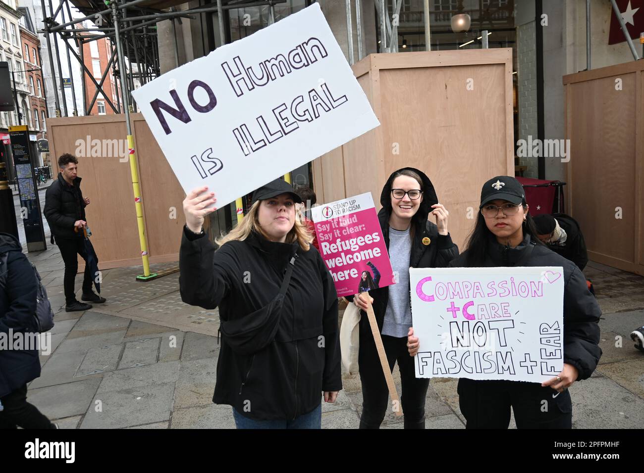 BBC, London, UK. 18th Mar, 2023. Annual march against Racism. The ...