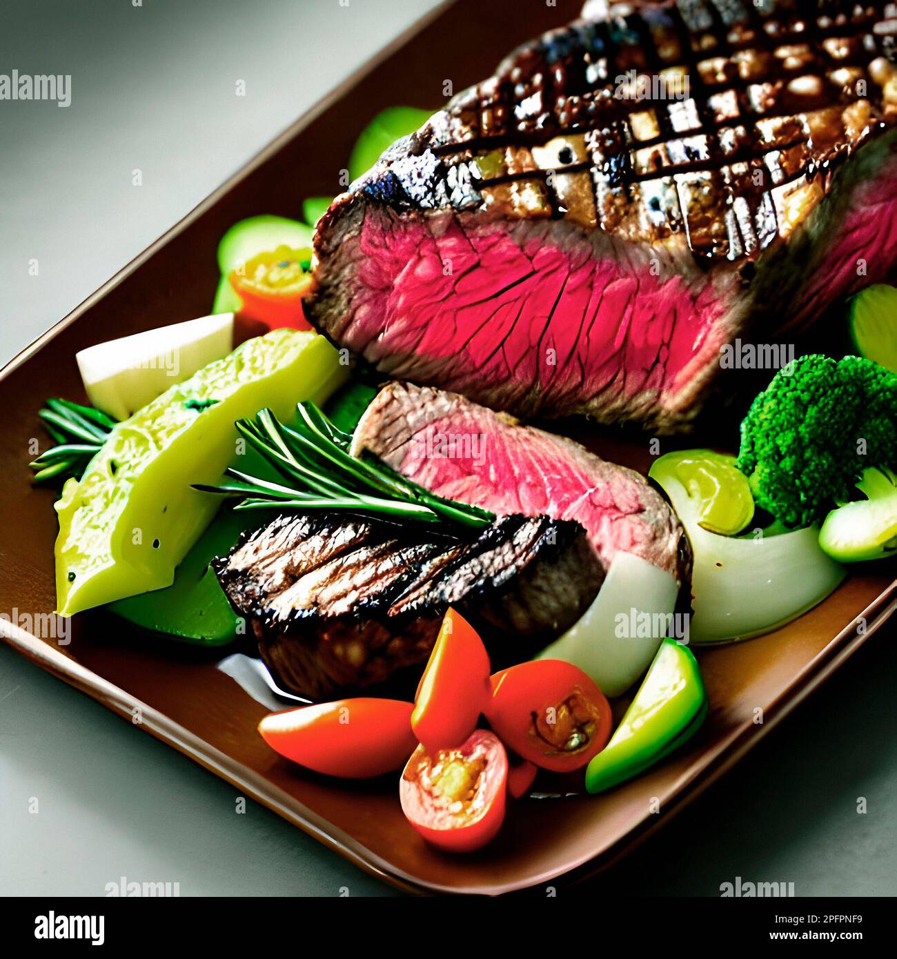 Photo of fried meat,steak Stock Photo - Alamy