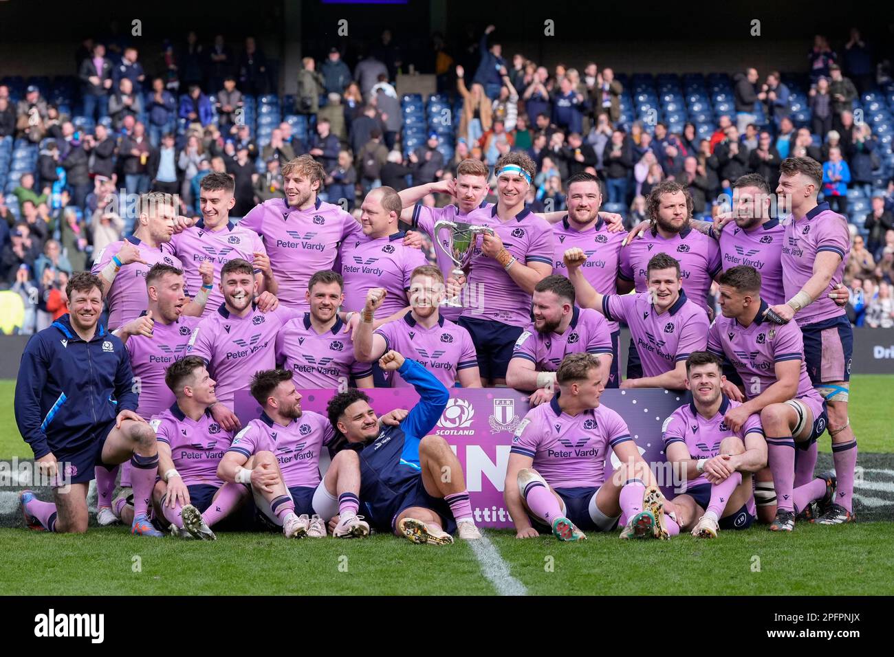 Jamie Ritchie captain of Scotland and the rest of the Scotland squad ...