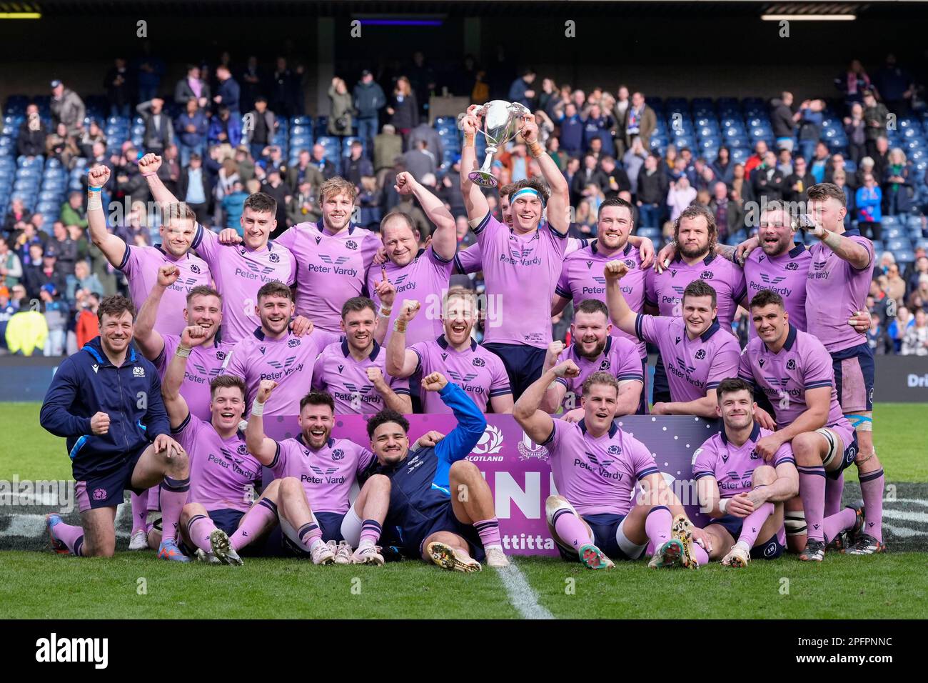 Jamie Ritchie captain of Scotland and the rest of the Scotland squad ...