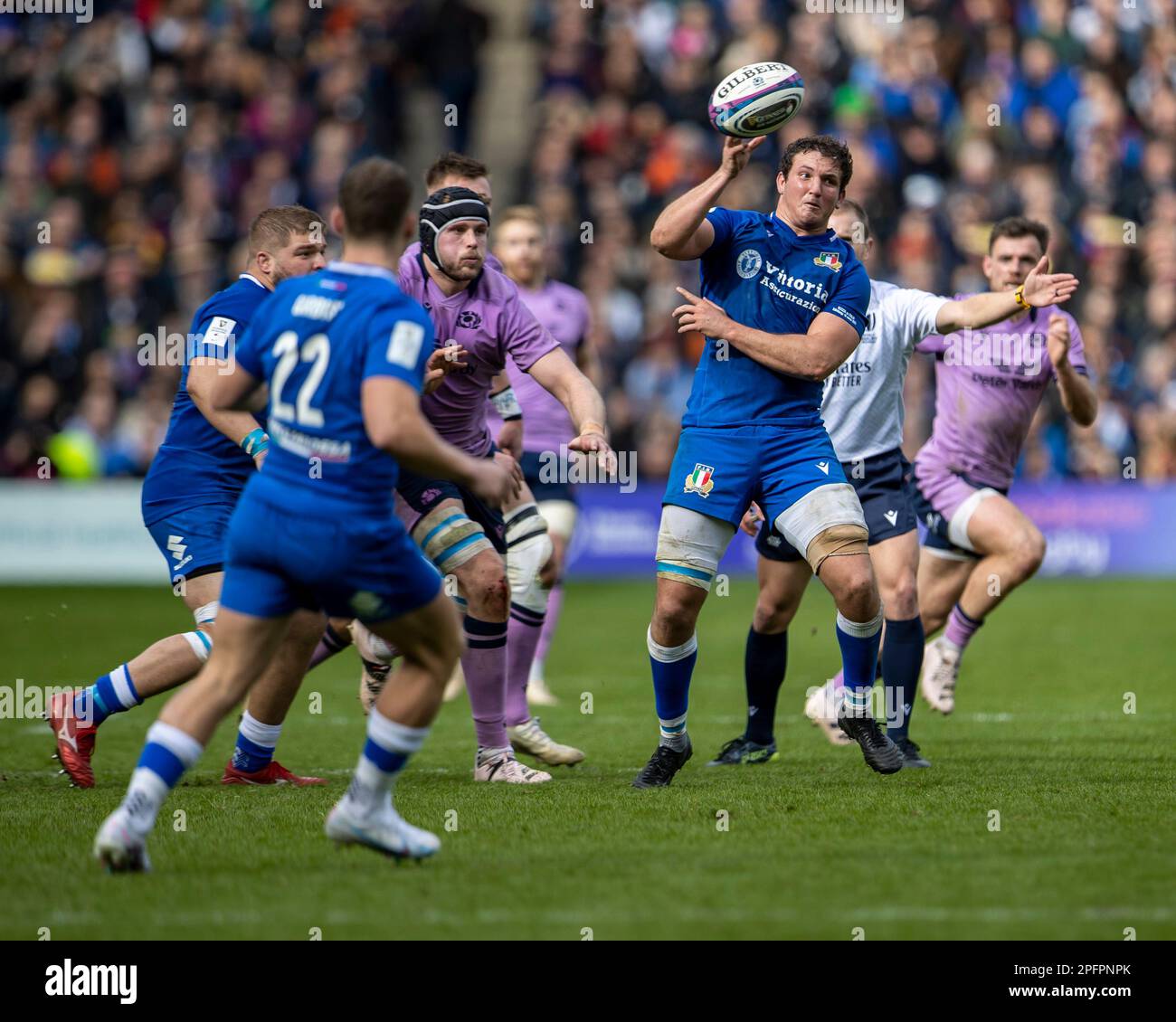 Edinburgh, UK. 18th Mar, 2023. 18th March 2023; Murrayfield Stadium ...