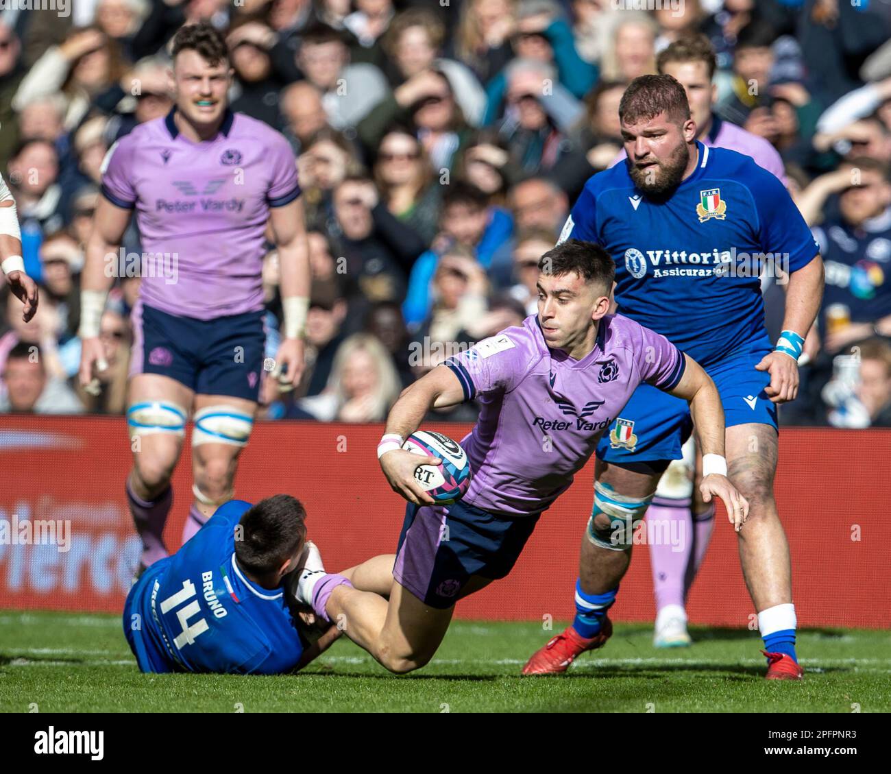 Edinburgh, UK. 18th Mar, 2023. 18th March 2023; Murrayfield Stadium ...