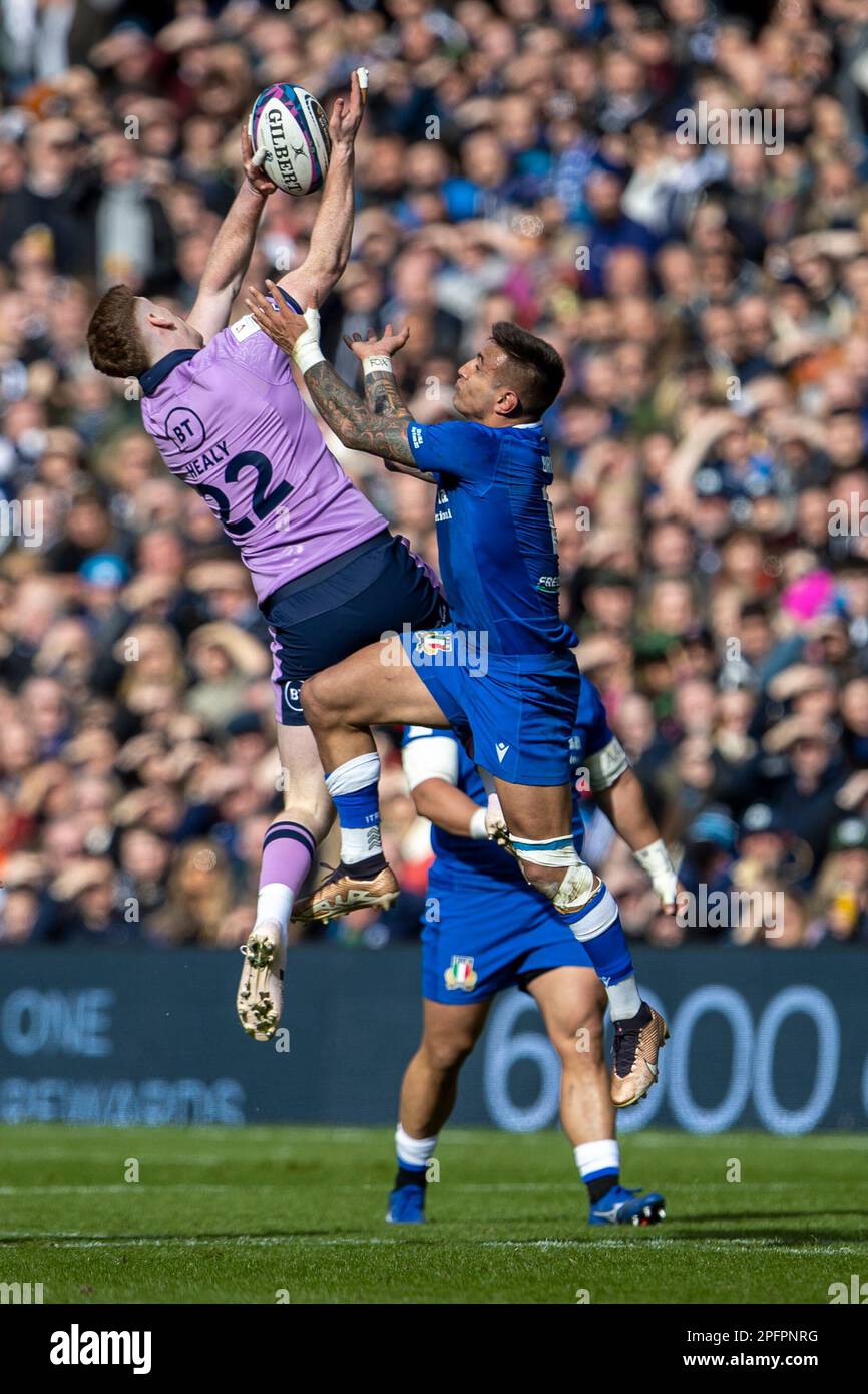 Edinburgh, UK. 18th Mar, 2023. 18th March 2023; Murrayfield Stadium ...