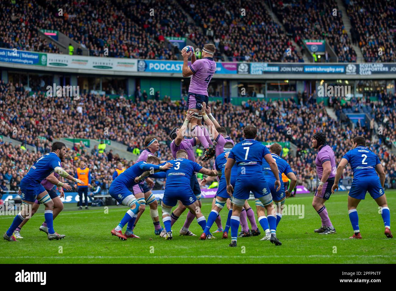 Edinburgh, UK. 18th Mar, 2023. 18th March 2023; Murrayfield Stadium ...