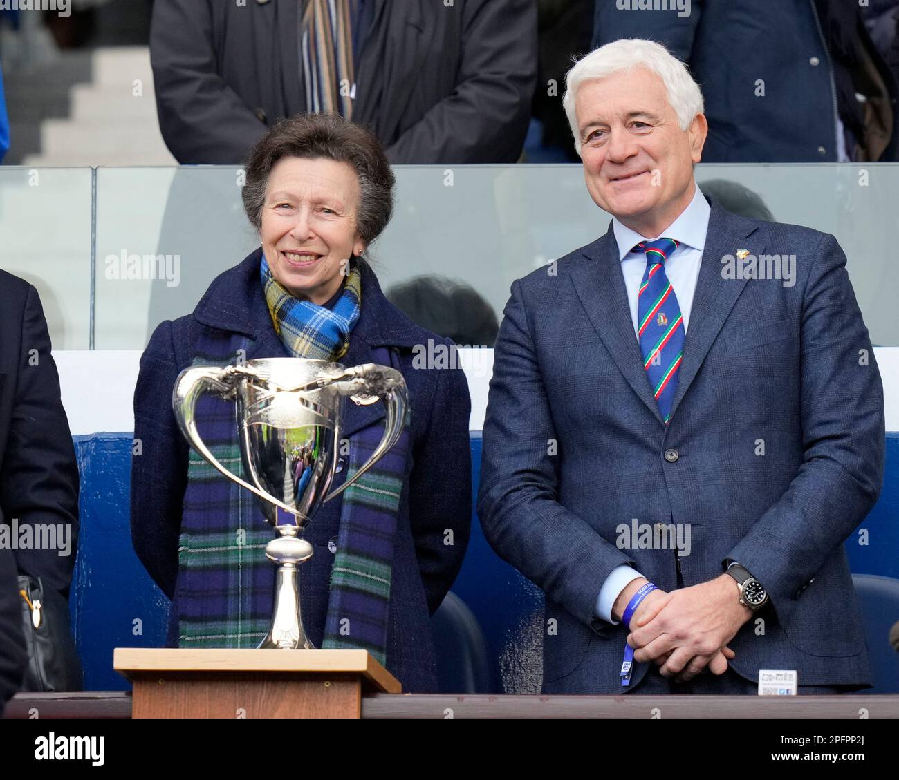 Edinburgh, UK. 18th Mar, 2023. HRH Princess Anne waits to present the ...