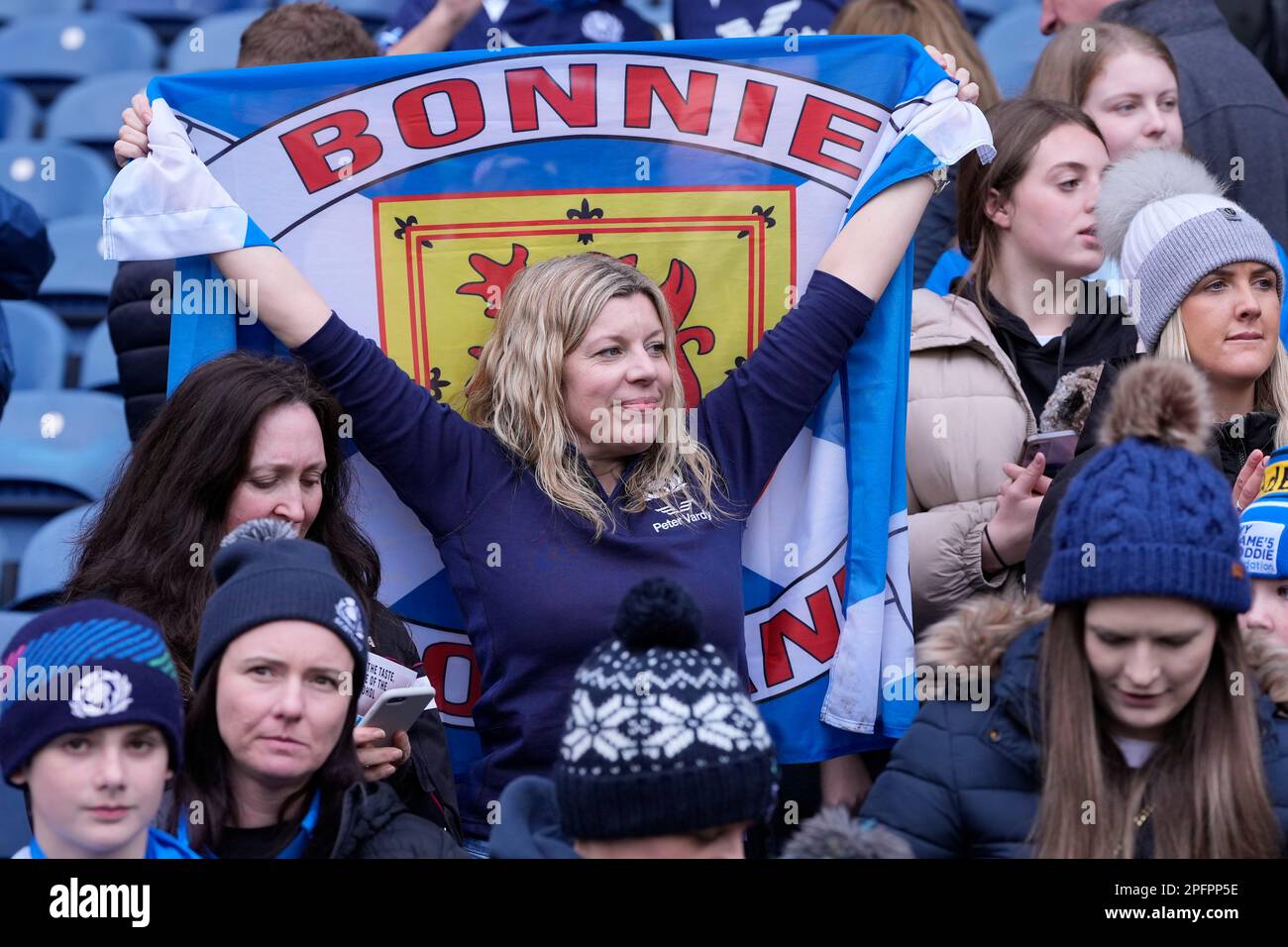 Scotland fans celebrate their side victory after the 2023 Guinness 6 ...