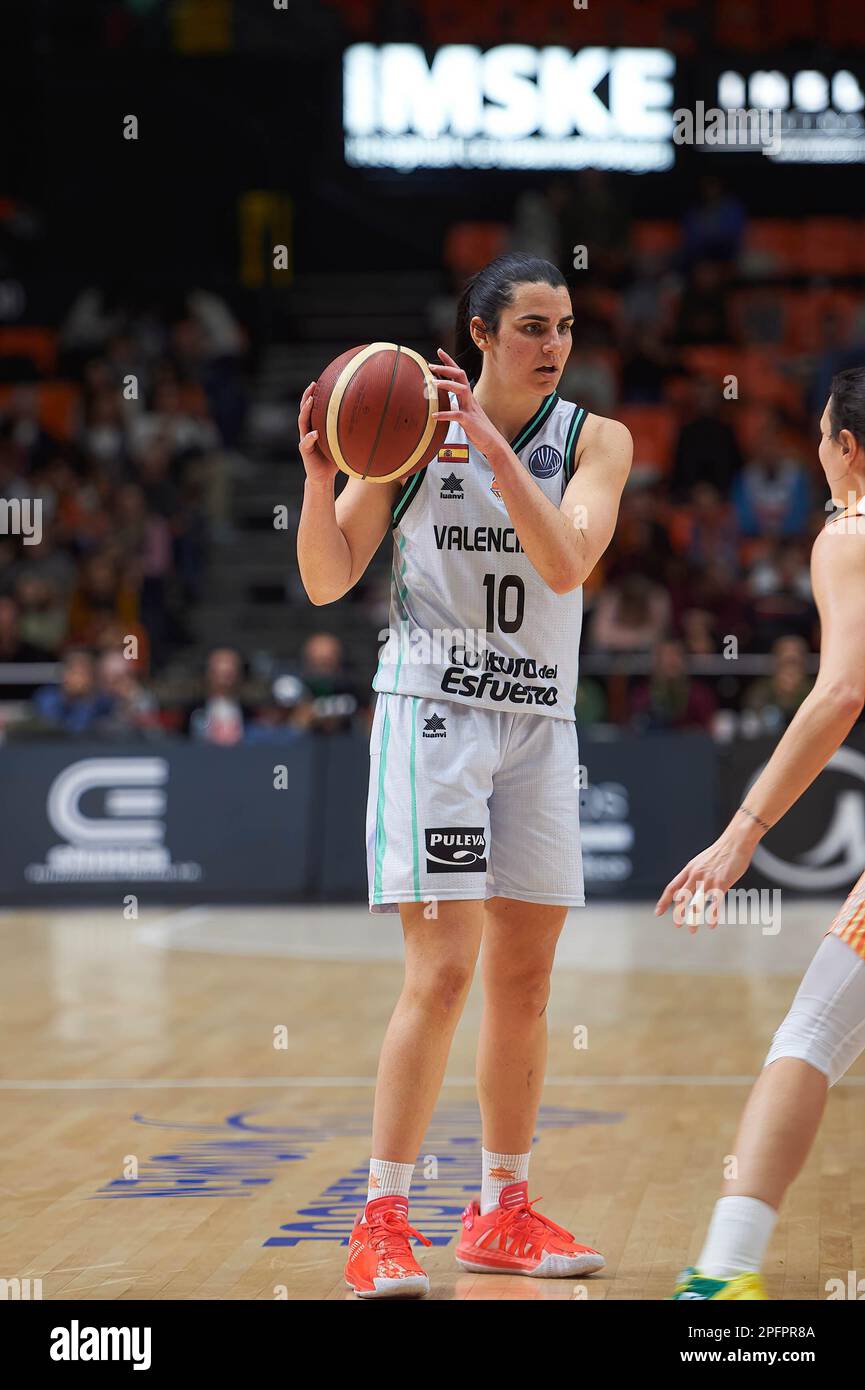 Valencia, Spain. 18th Mar, 2023. Leticia Romero of Valencia Basket in ...