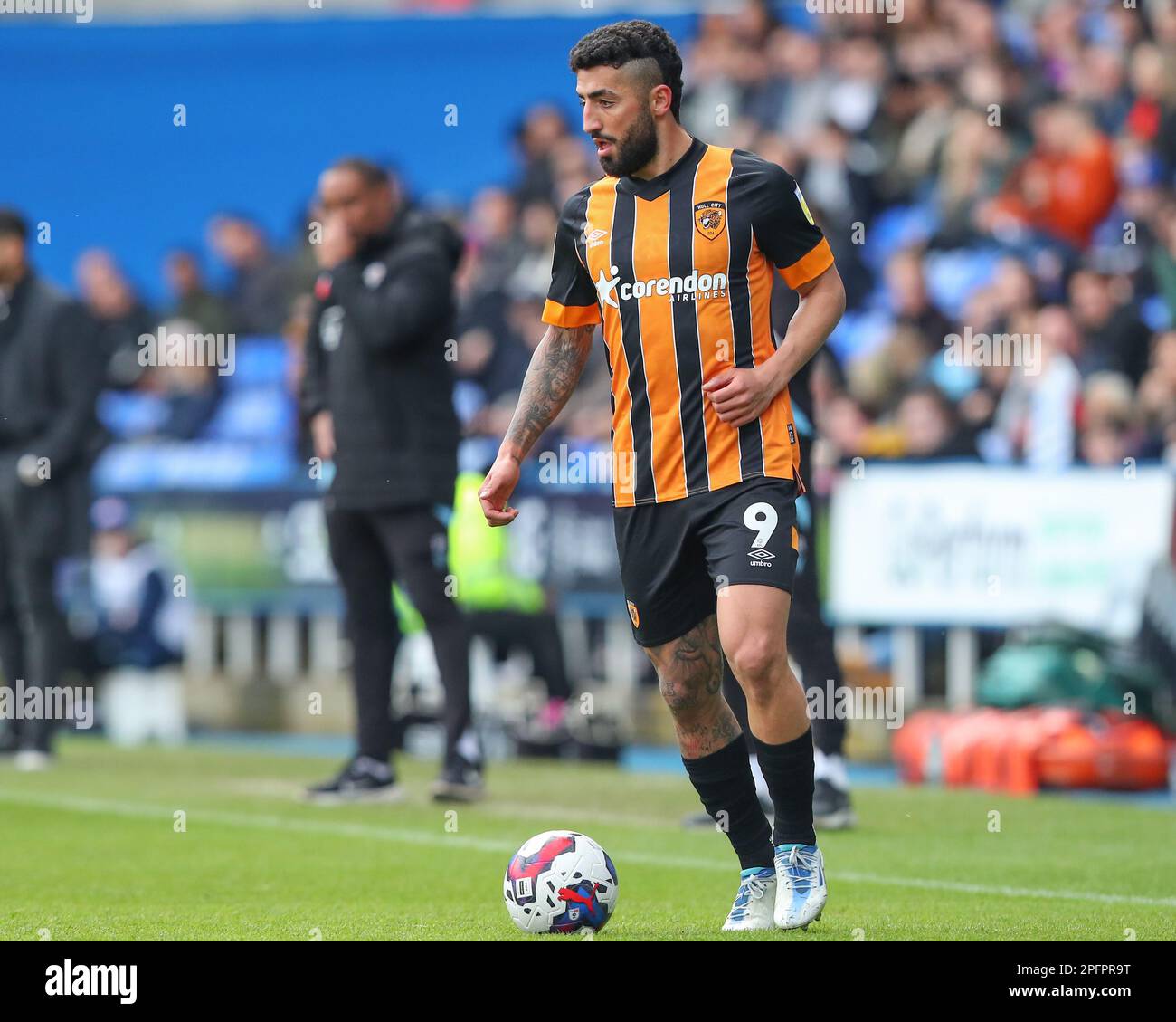 Allahyar Sayyadmanesh #9 of Hull City in action during the Sky Bet ...