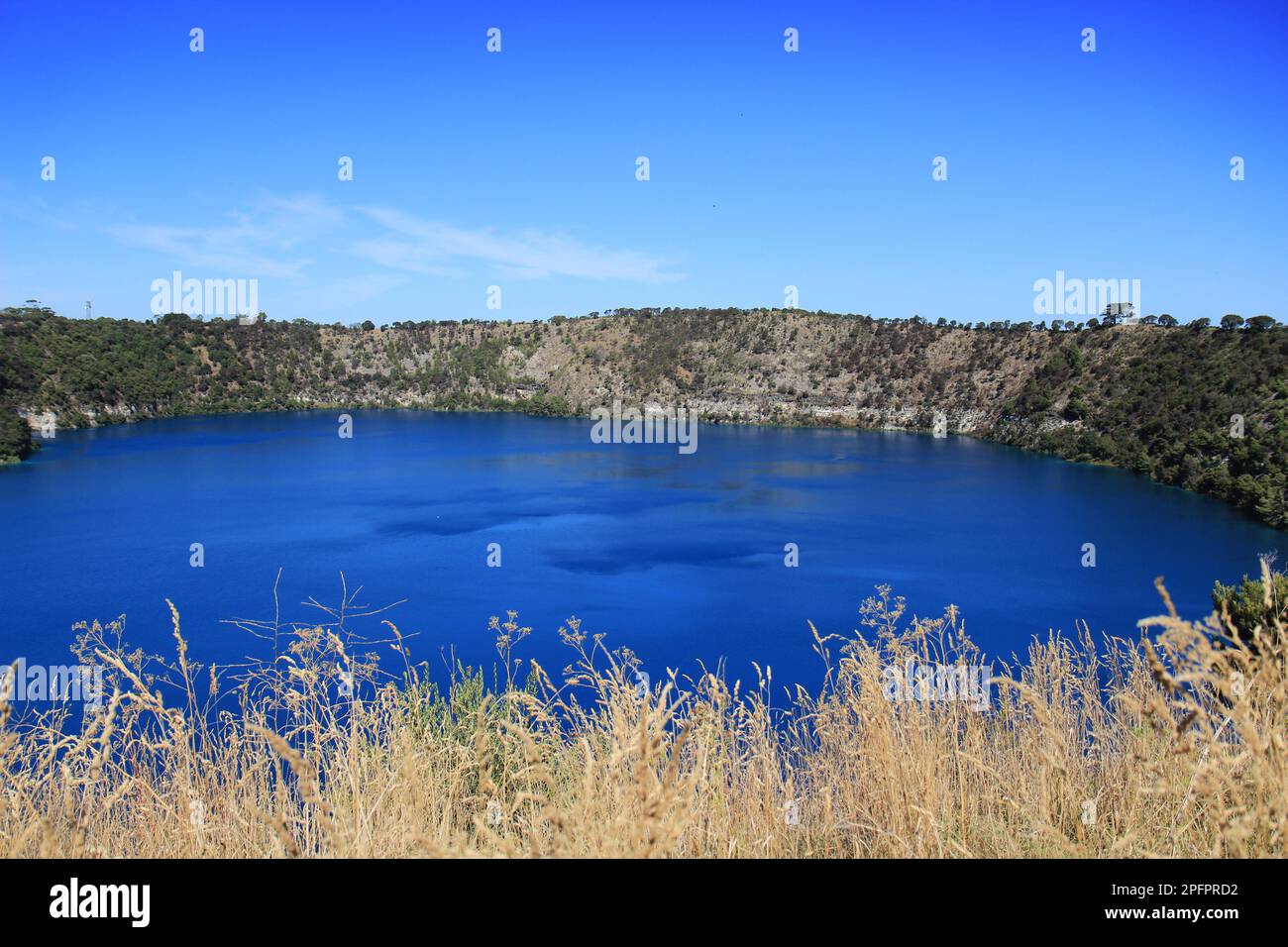 The Blue Lake is a crater lake located in a dormant volcanic maar of ...