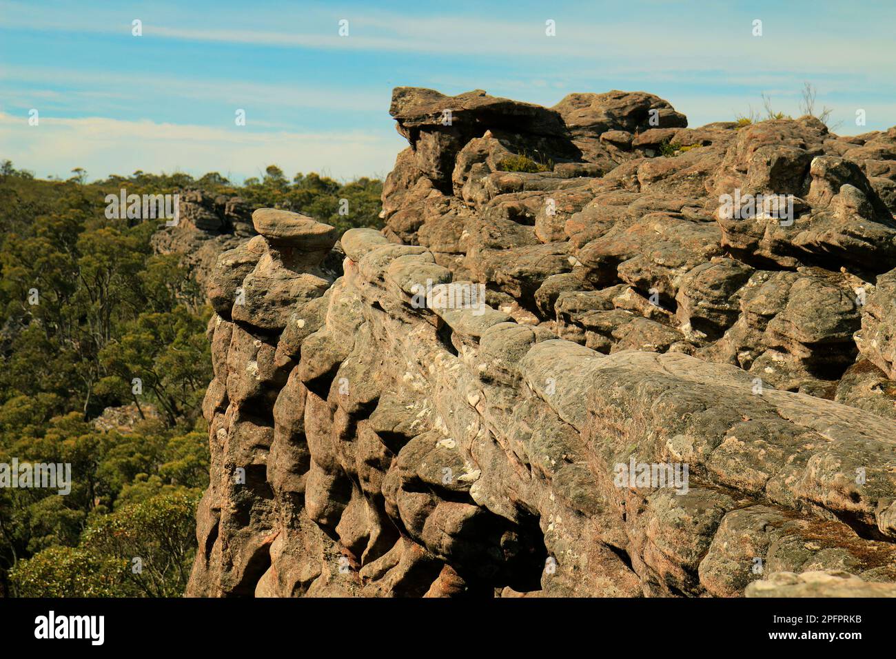 Grampians, Halls Gap, Pinnacle Nerve Test, Australia, Victoria Stock ...