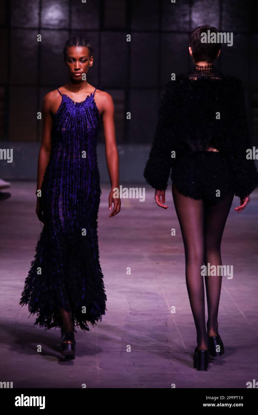 Porto, Portugal. 17th Mar, 2023. Models walk the runway with the ...