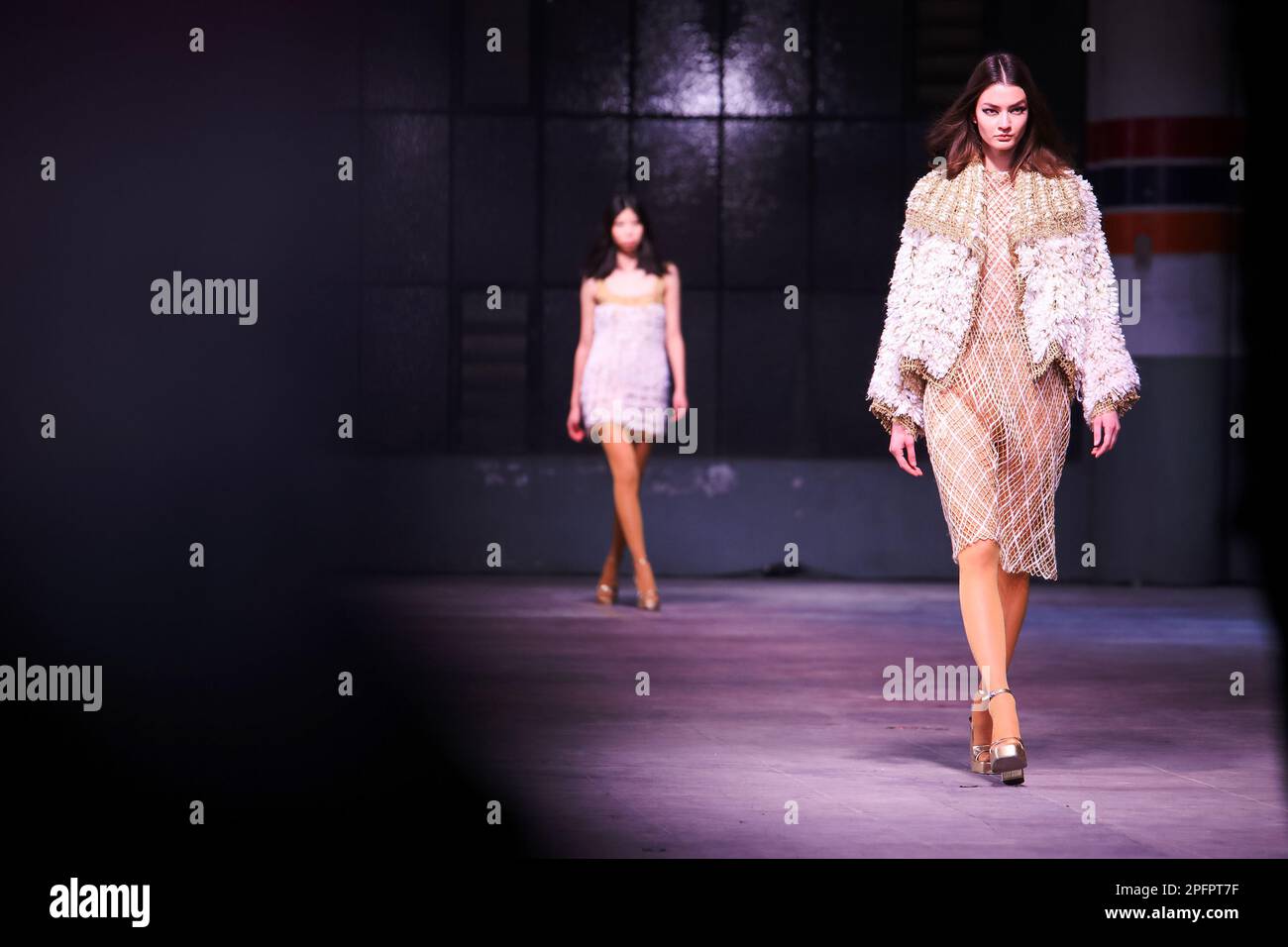 Porto, Portugal. 17th Mar, 2023. Models walk the runway with the ...