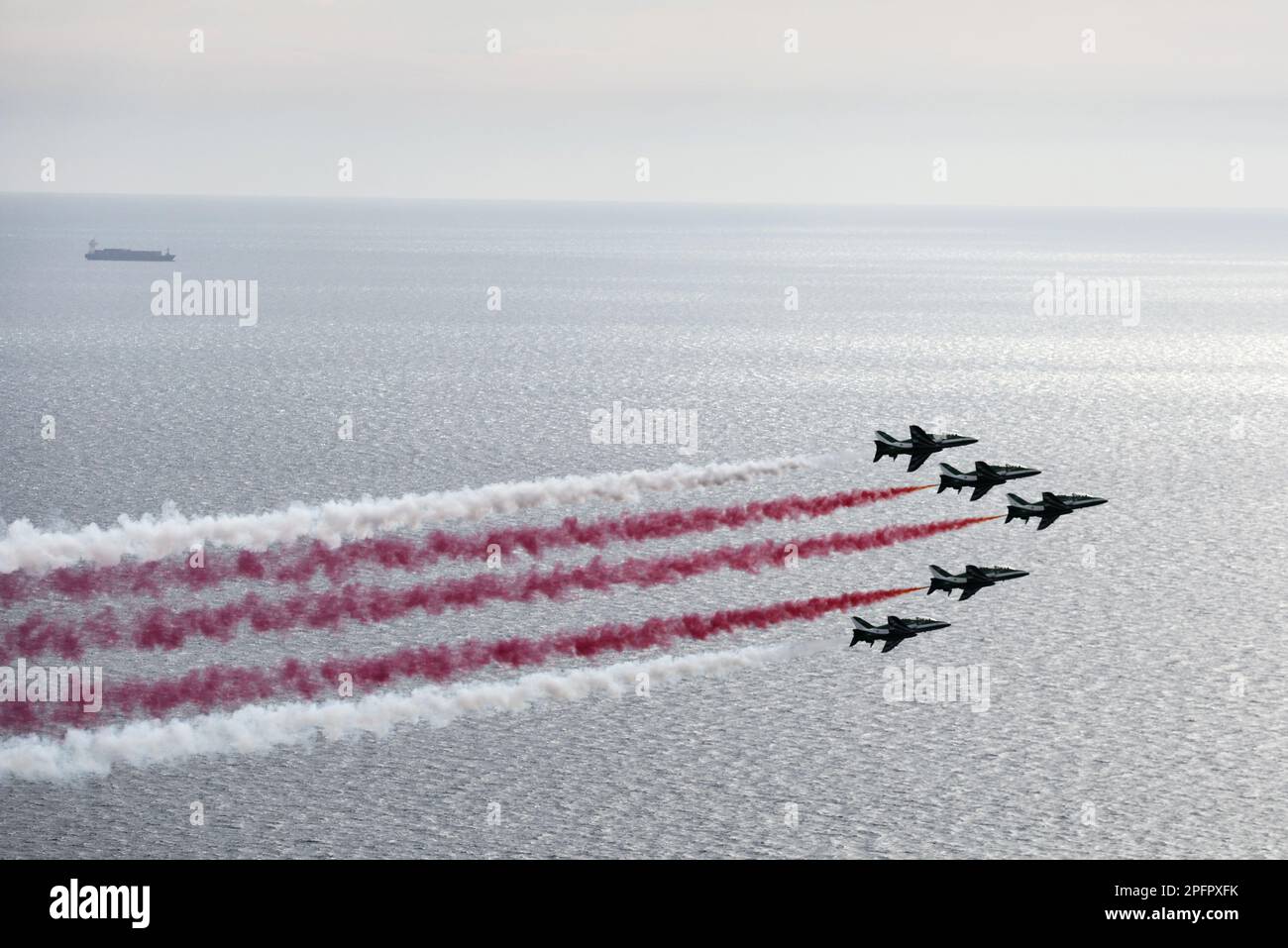 Jeddah, Saudi Arabia. 18th Mar, 2023. Circuit atmosphere - Air display ...