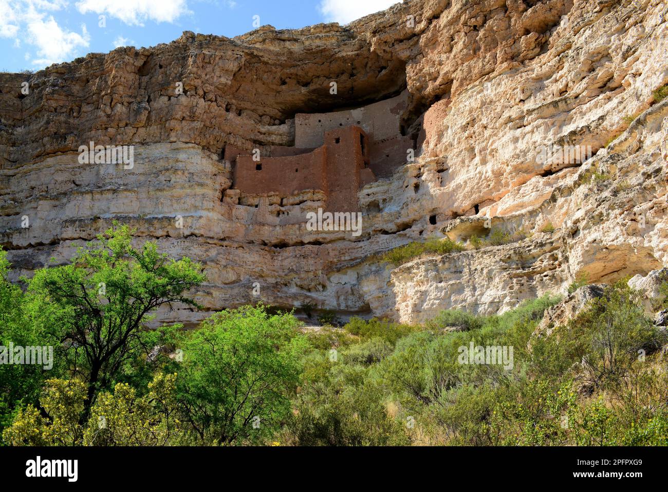 Montezuma's Castle National Monument cliff dwelling ruins, located near ...