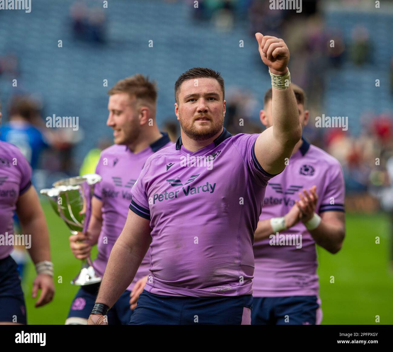 18th March 2023: Guinness Six Nations 2023. Zander Fagerson of Scotland ...