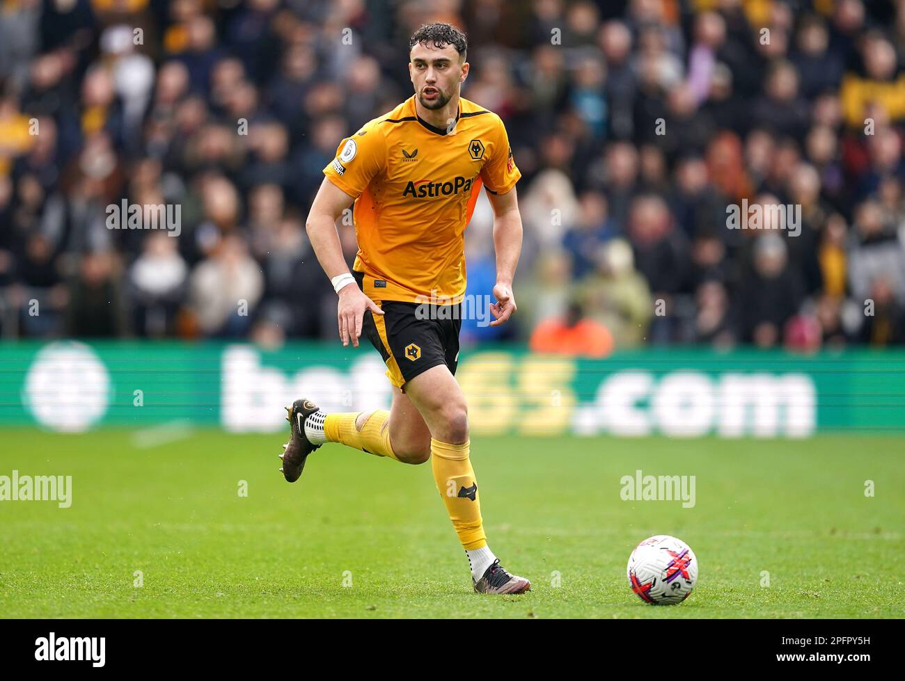 Wolverhampton Wanderers' Max Kilman in action during the Premier League ...