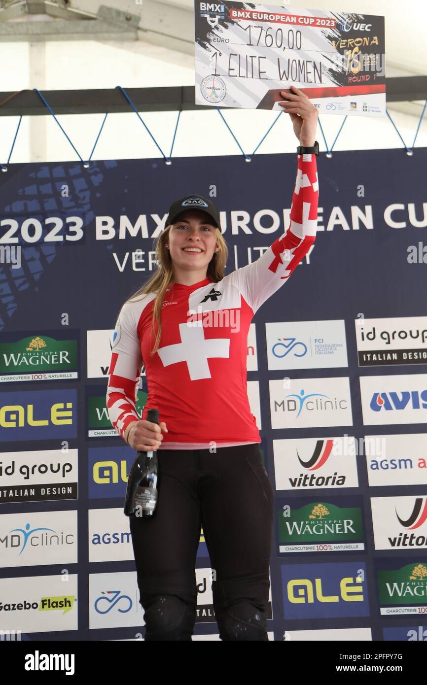 March 18, 2023, Verona, Italy: Zoe CLAESSENS of Switzerland is first in ...