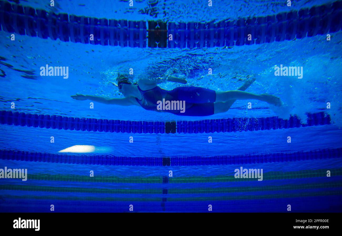Great Britain's Evie Lambert in action during the Women's MC 400m ...