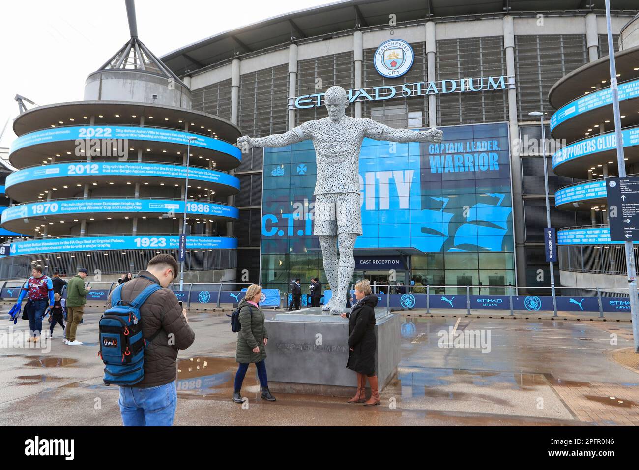 The Vincent Company statue ahead of the Emirates FA Cup Quarter Final ...