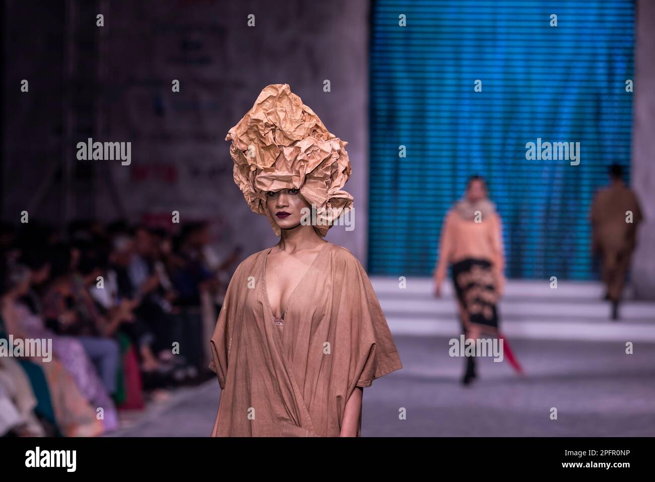 Dhaka, Bangladesh. 17th Mar, 2023. A model walks the runway at the Bangladesh fashion show ...