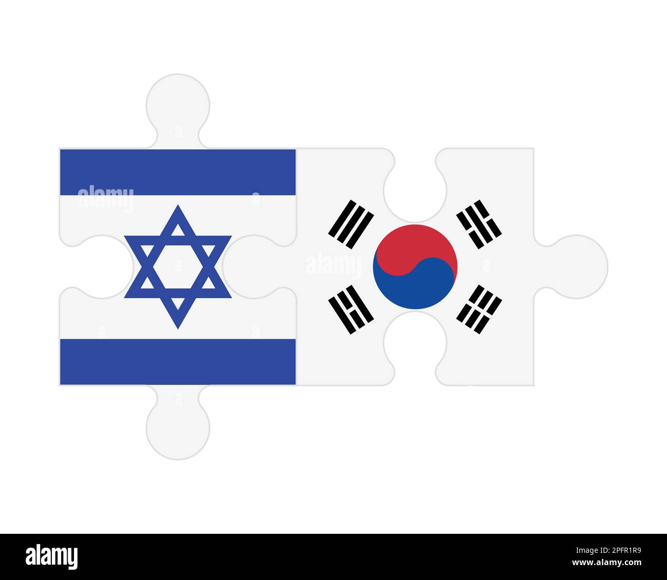 Flags of south korea and israel Stock Vector Images - Alamy