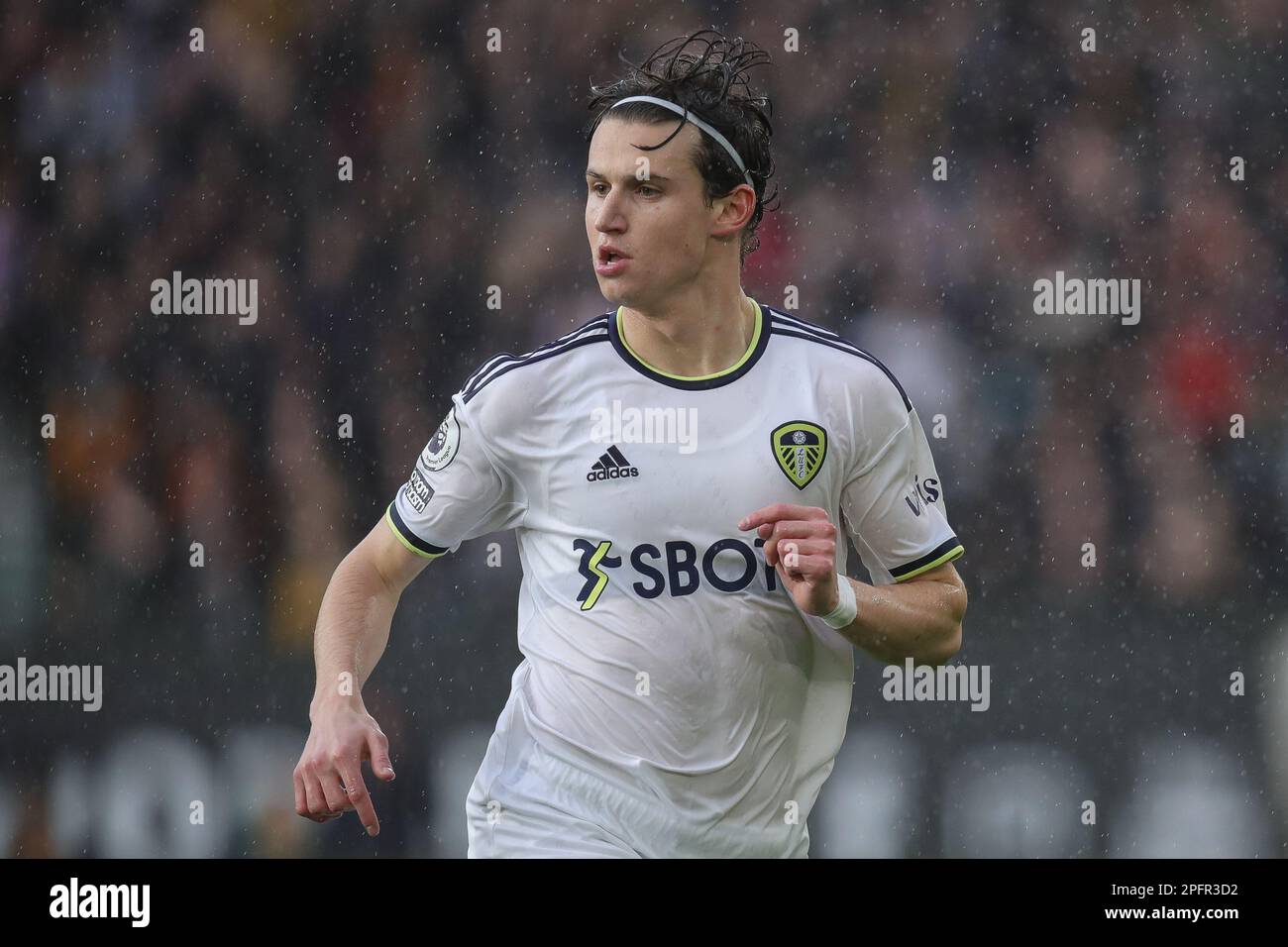 Brenden Aaronson #7 of Leeds United in action during the Premier League ...
