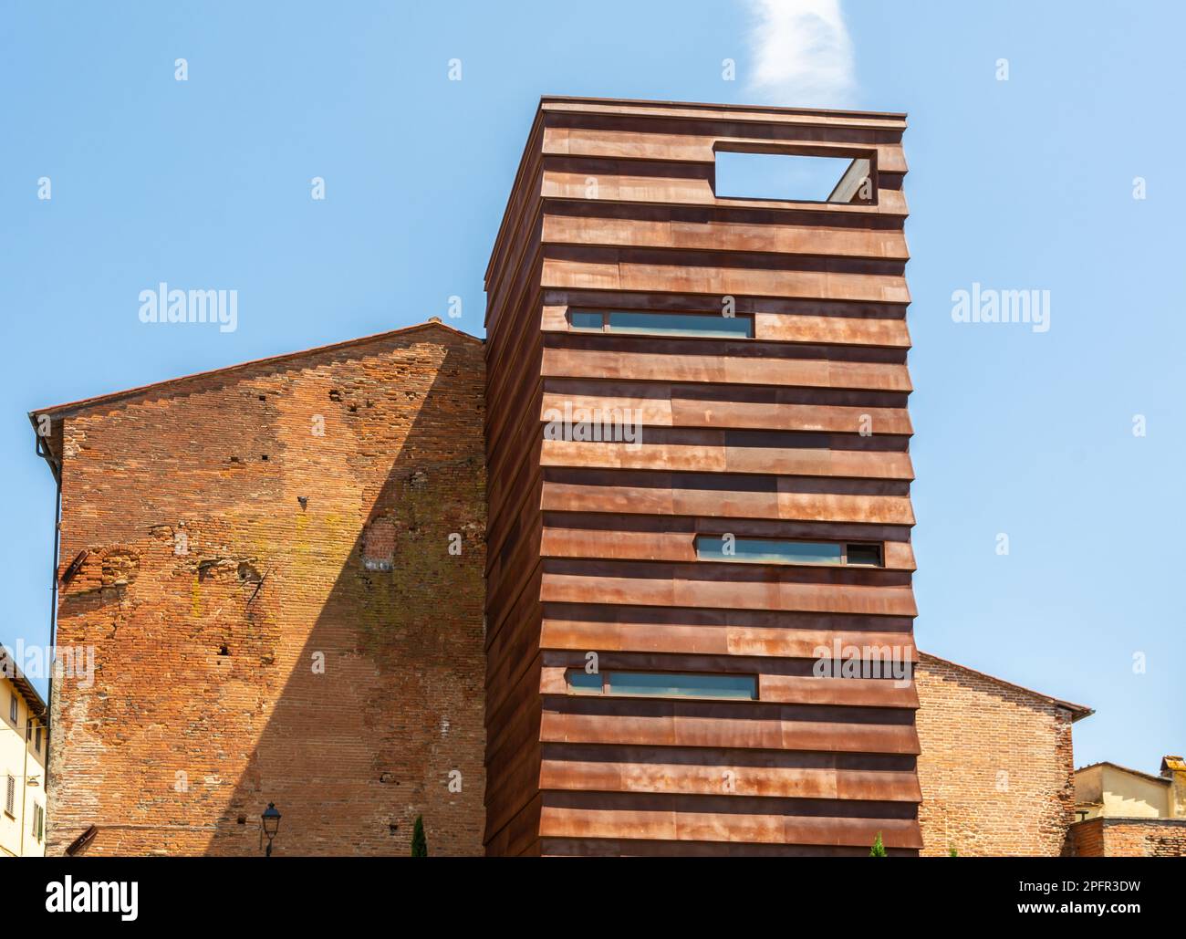 new observation tower in the historic center of Fucecchio, in the ...
