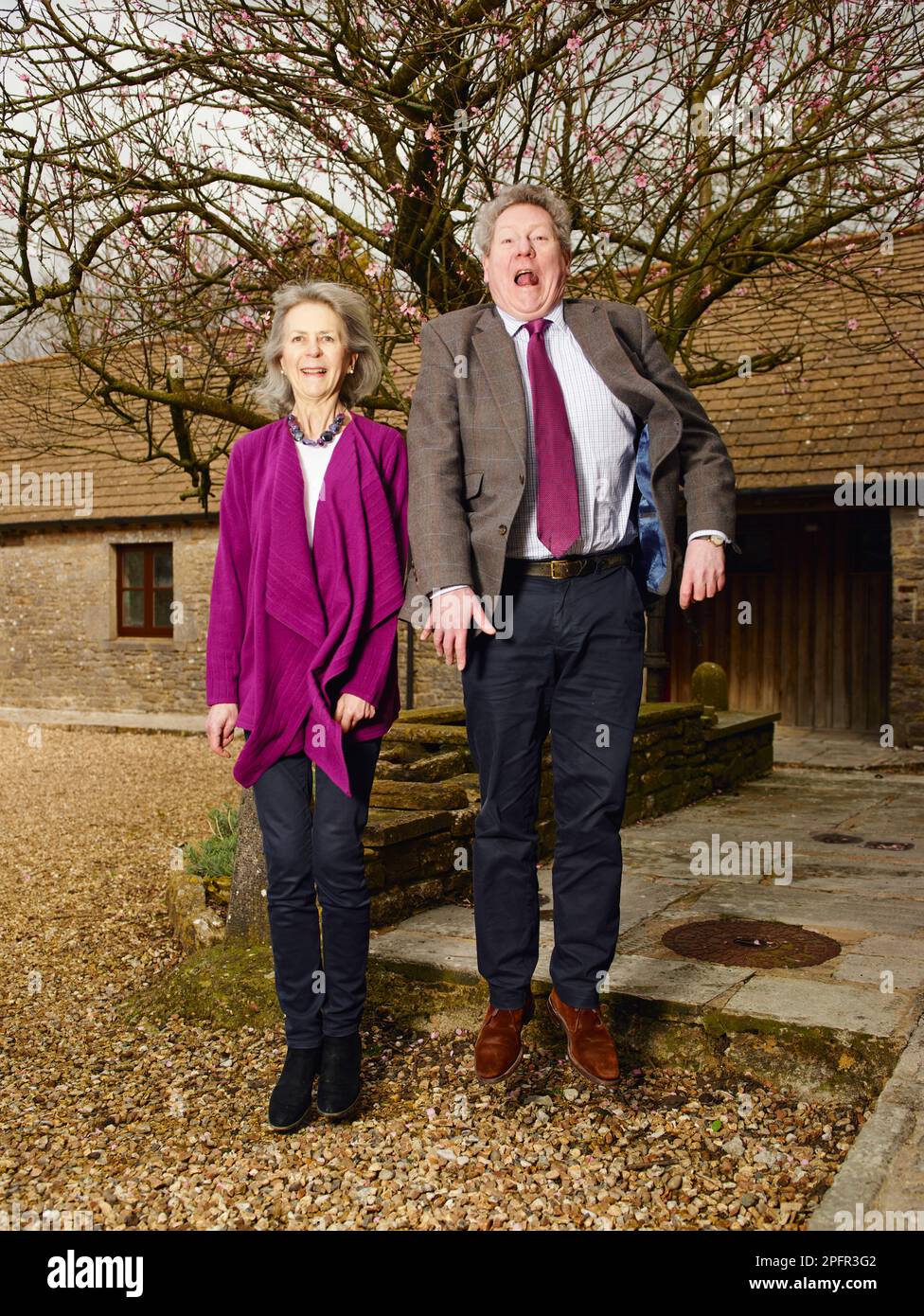 Andrew & Angela Lownie at The Oldie Literary Lunch; 14-03-23; Kingston ...