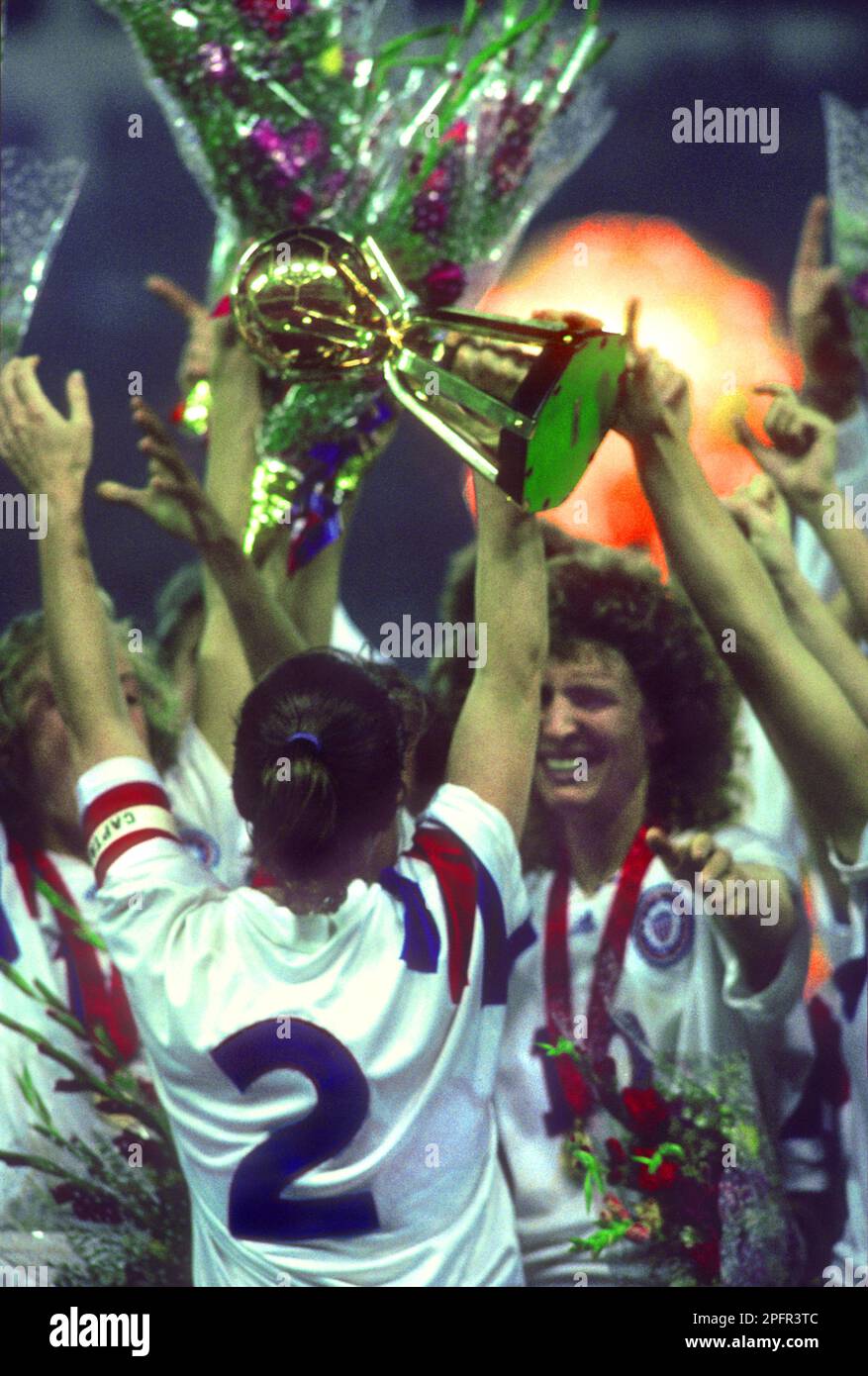 Captain April Heinrichs and teammates are overcome with emotion after ...