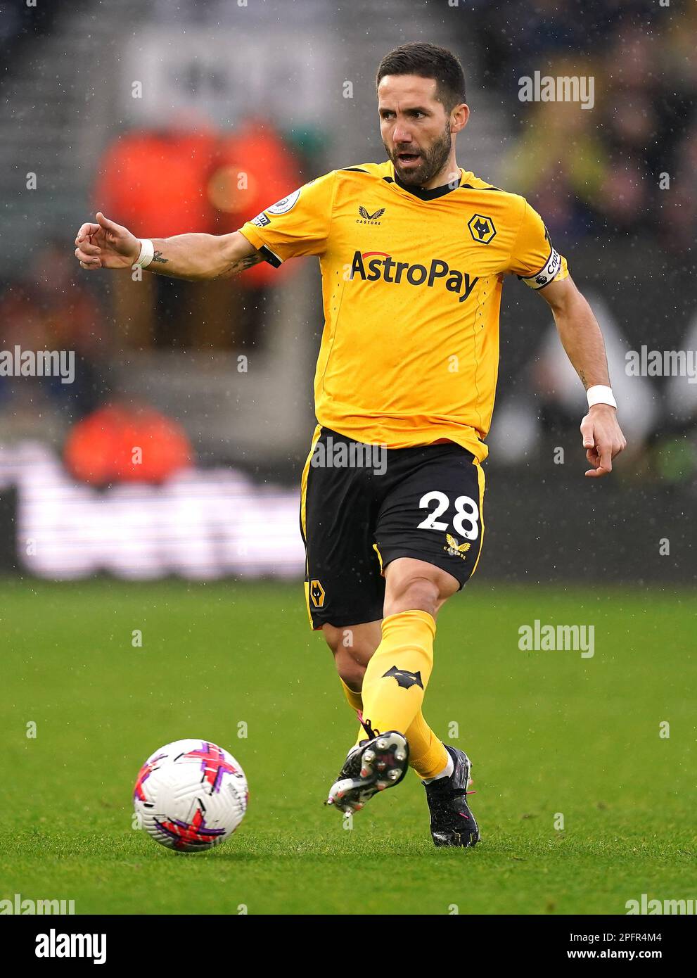Wolverhampton Wanderers' Joao Moutinho in action during the Premier ...