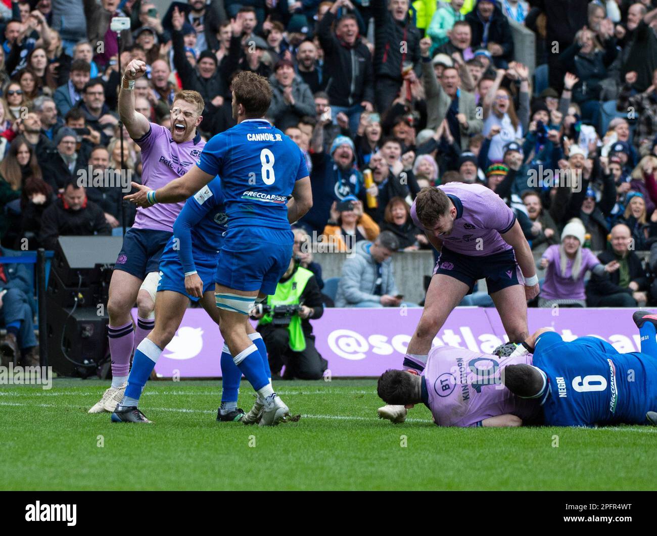 Edinburgh, UK. 18th Mar, 2023. EDINBURGH, SCOTLAND - MARCH 18: Scotland ...
