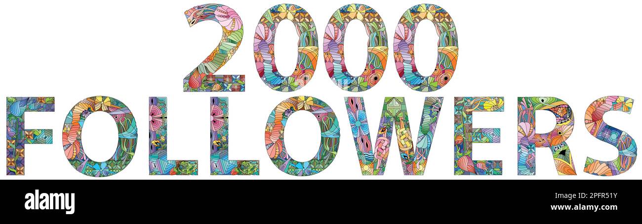 2000 followers hi-res stock photography and images - Alamy