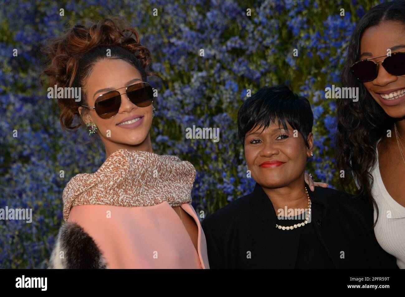 Rihanna attends the Christian Dior show part of the Paris Fashion Week ...