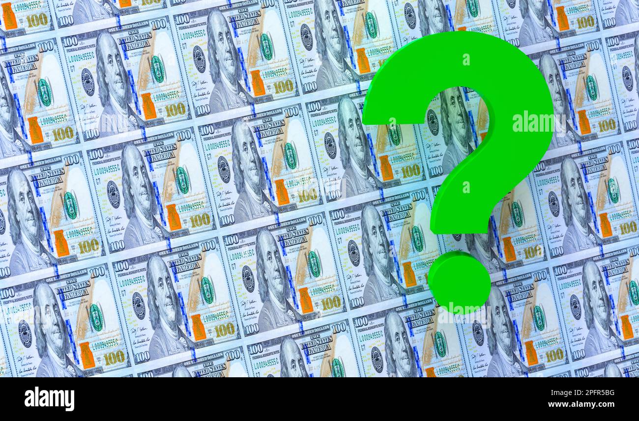 Money question mark hi-res stock photography and images - Alamy