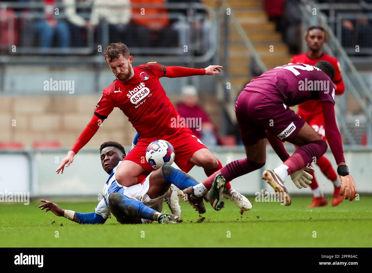 Leyton Orient's Tom James and Colchester United's Samson Tovide (left ...