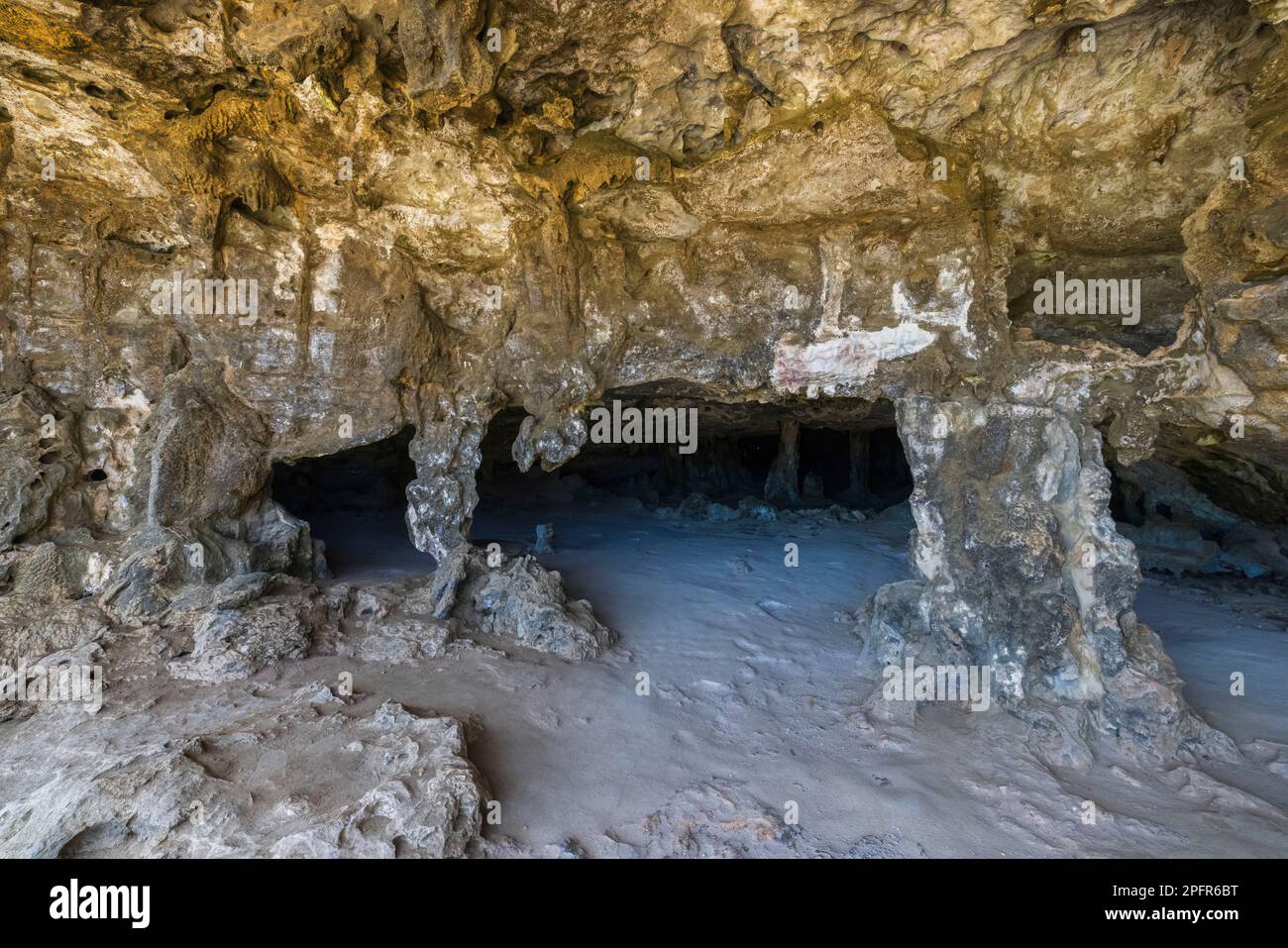 Beautiful inside view of Quadirikiri Caves. Aruba Stock Photo - Alamy