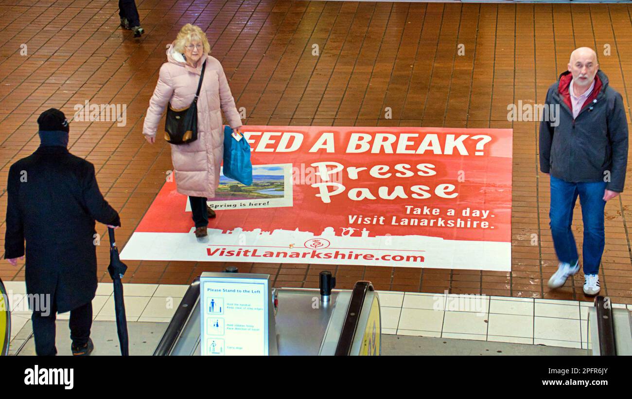 visit lanarkshire take a break press pause take a day floor advert in ...