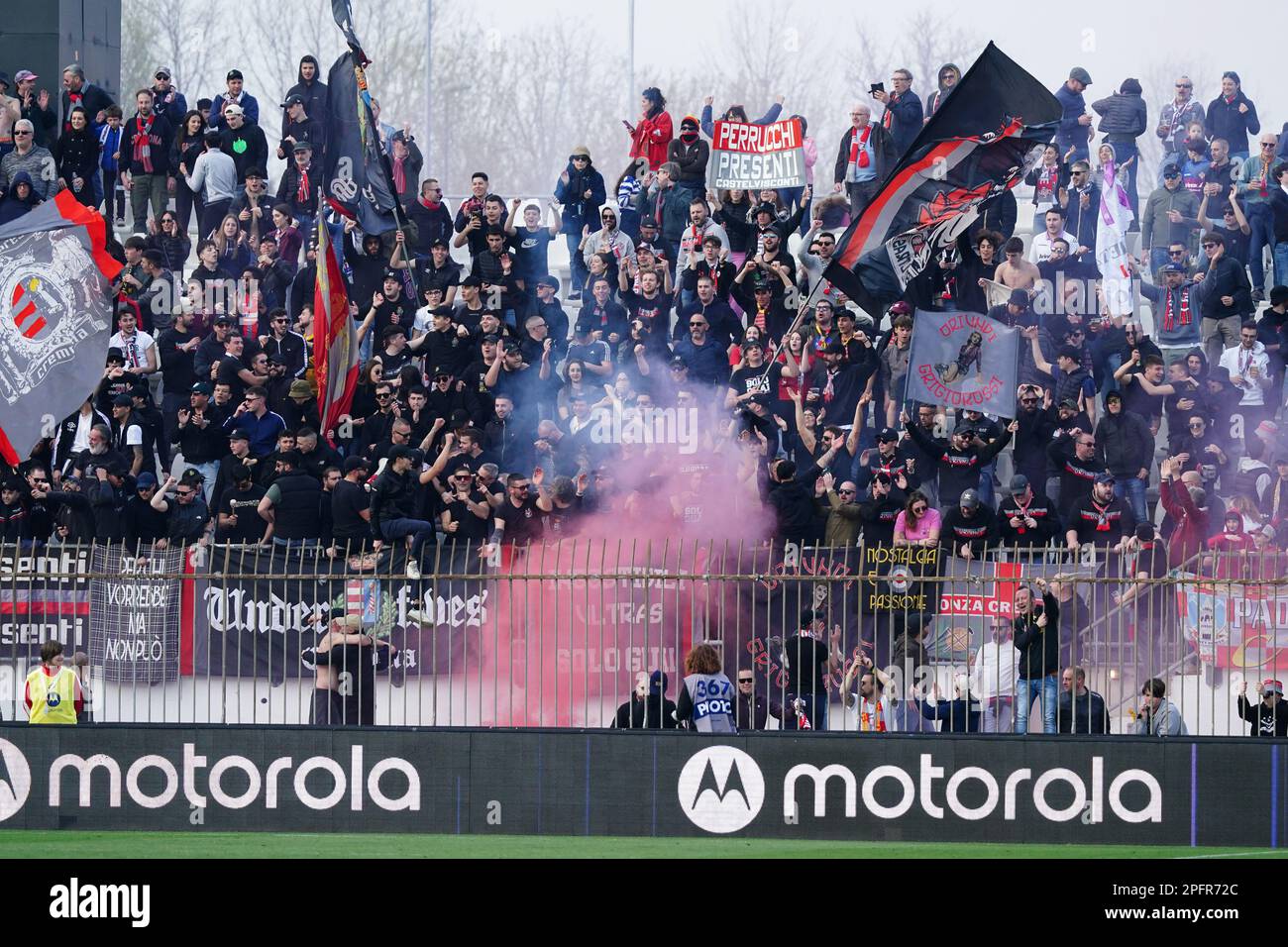 US Cremonese supporters during the Italian championship Serie A ...