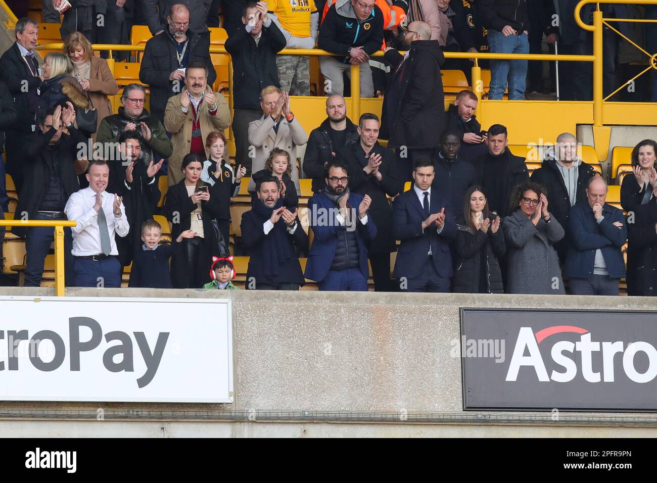 Wolverhampton, UK. 18th Mar, 2023. Leeds Sporting Director Victor Orta ...