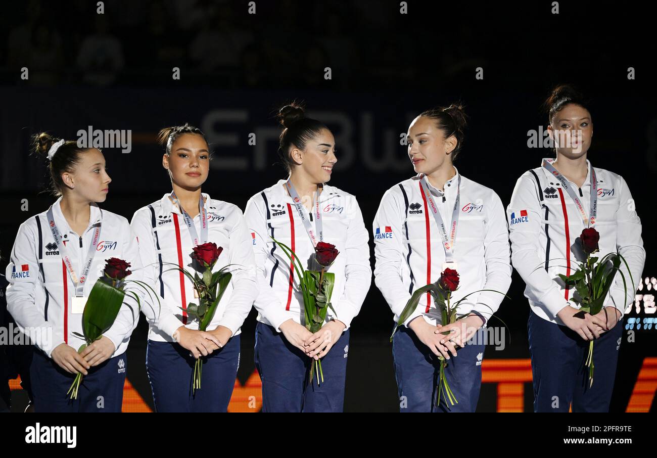 Stuttgart, Germany. 18th Mar, 2023. Gymnastics, DTB Cup, Women, Team ...