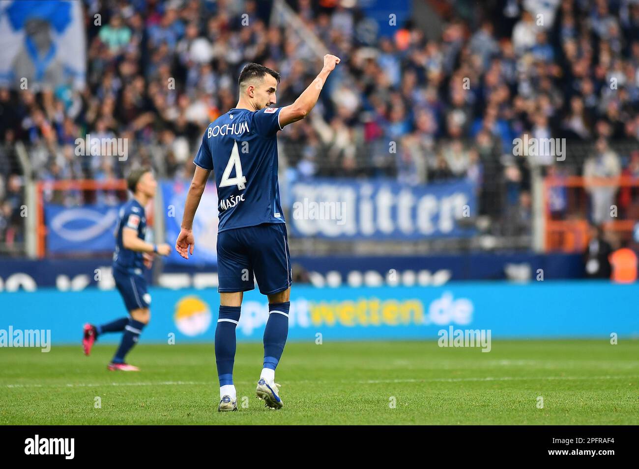 BOCHUM, GERMANY - MARCH 18, 2023: Erhan Masovic. The football match of ...