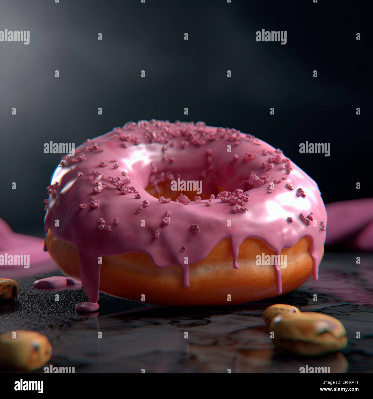 Pink sprinkle donut hi-res stock photography and images - Alamy